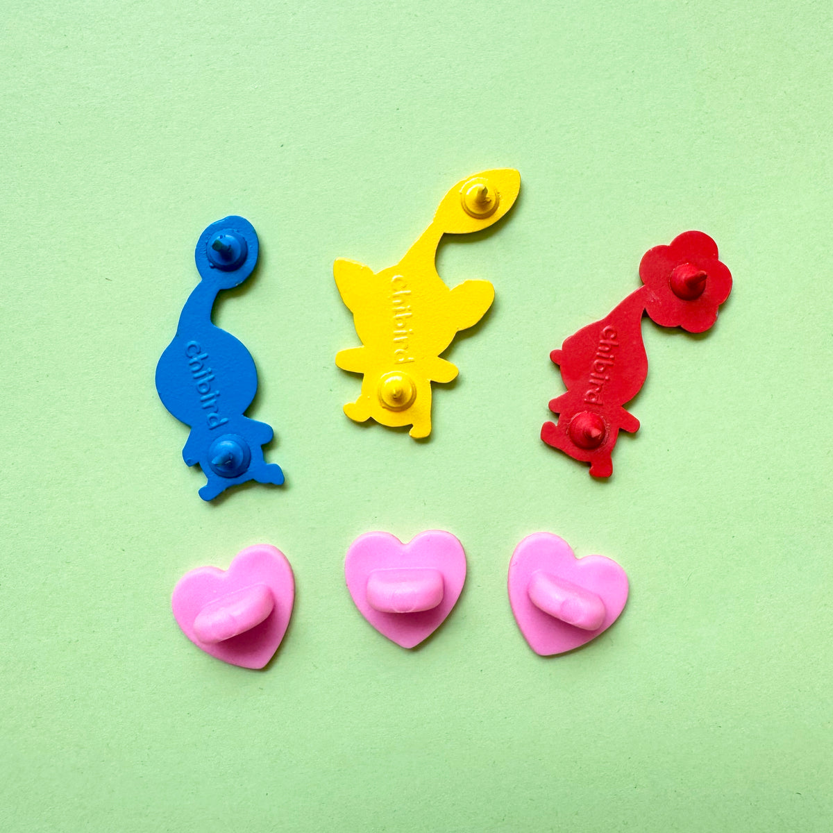 Red Pikmin Dyed Enamel Pin – Chibird Store