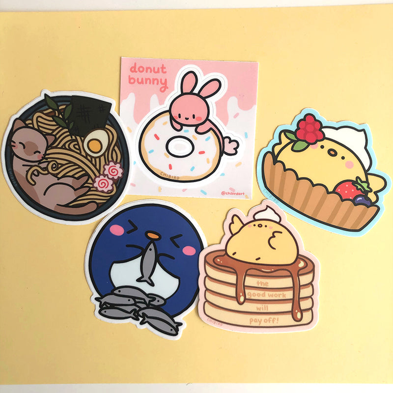 Food buddies sticker pack – Chibird Store